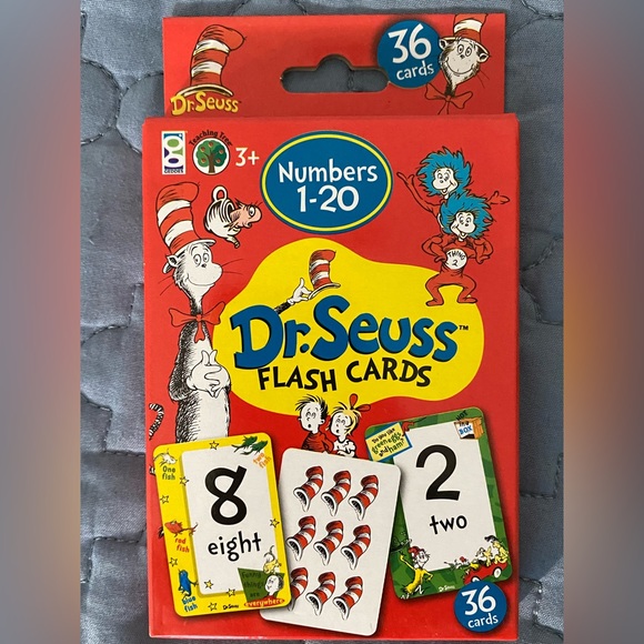 Dr. Seuss | Toys | Dr Seuss Flash Cards 3pack Set Colors Shapes Numbers ...